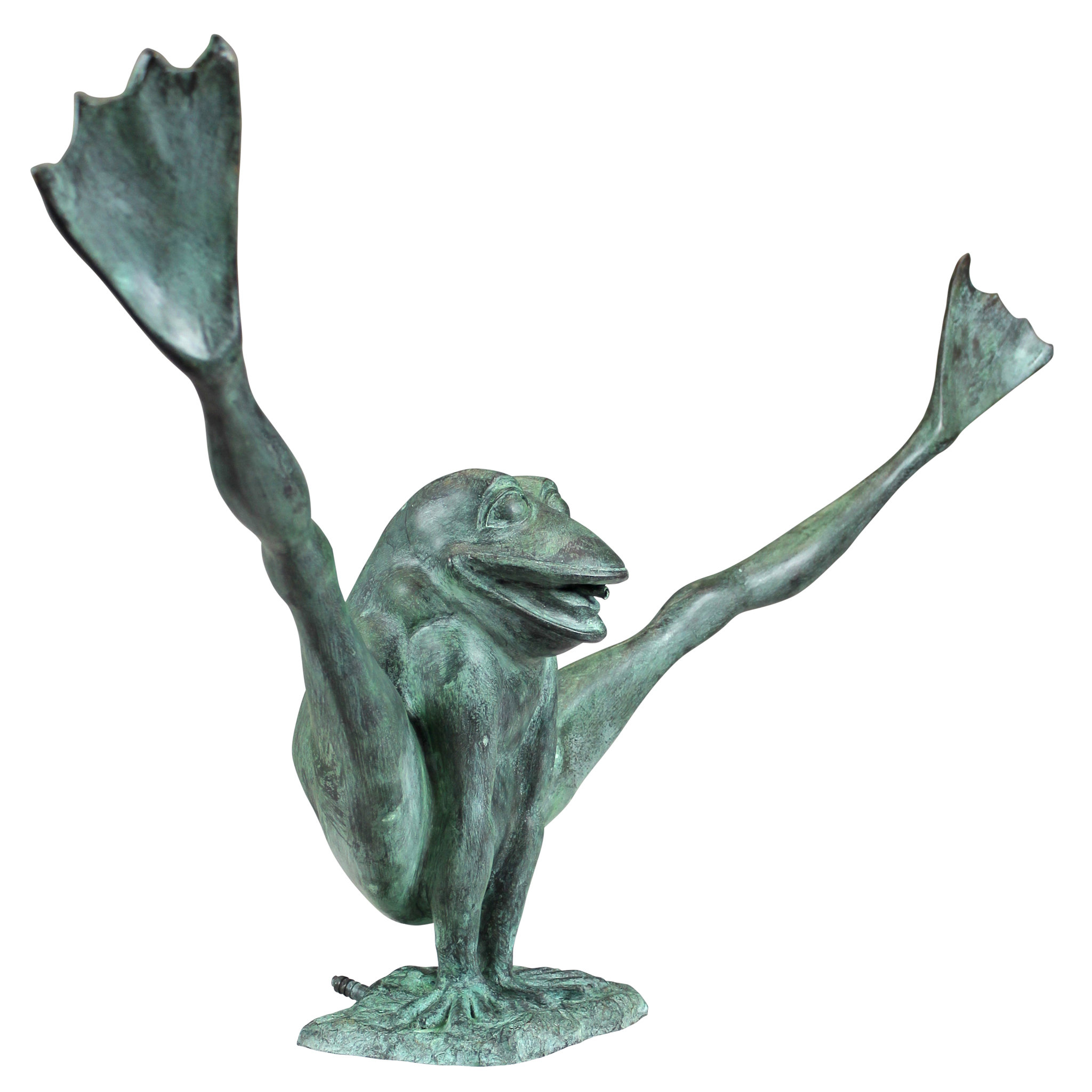 Design Toscano Crazy Legs Leap Frog Bronze Garden Statue - Wayfair Canada