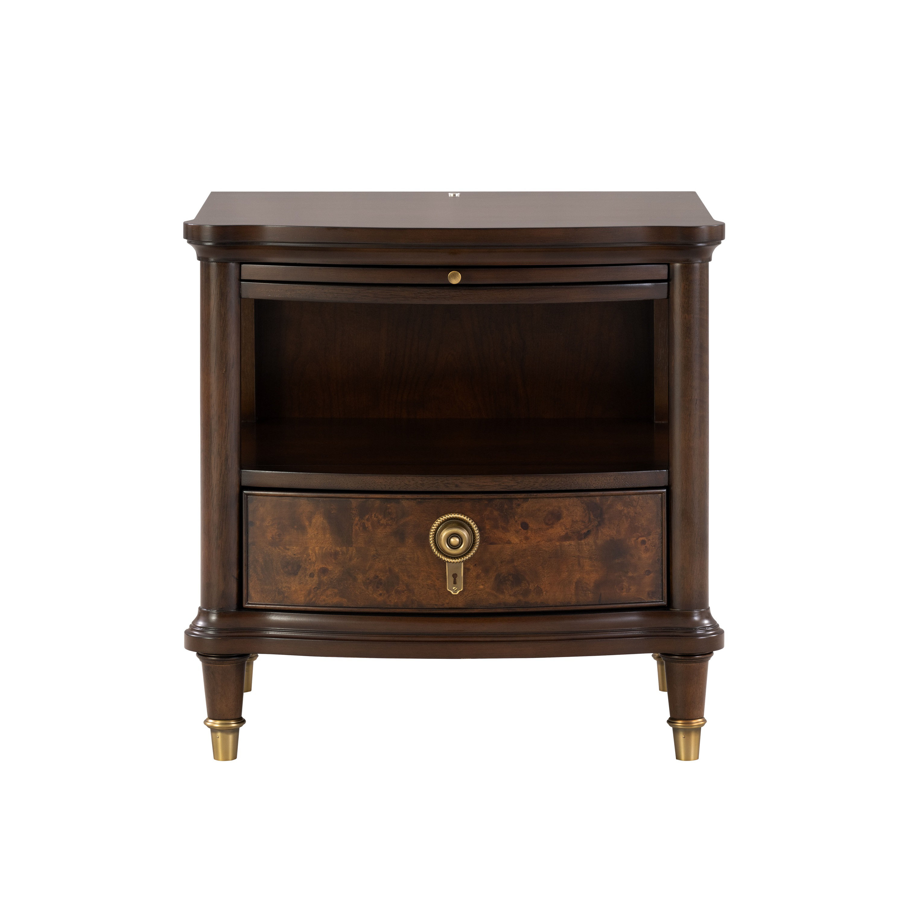 Canora Grey Tristen Solid Wood Storage Side Table With Led Light And ...