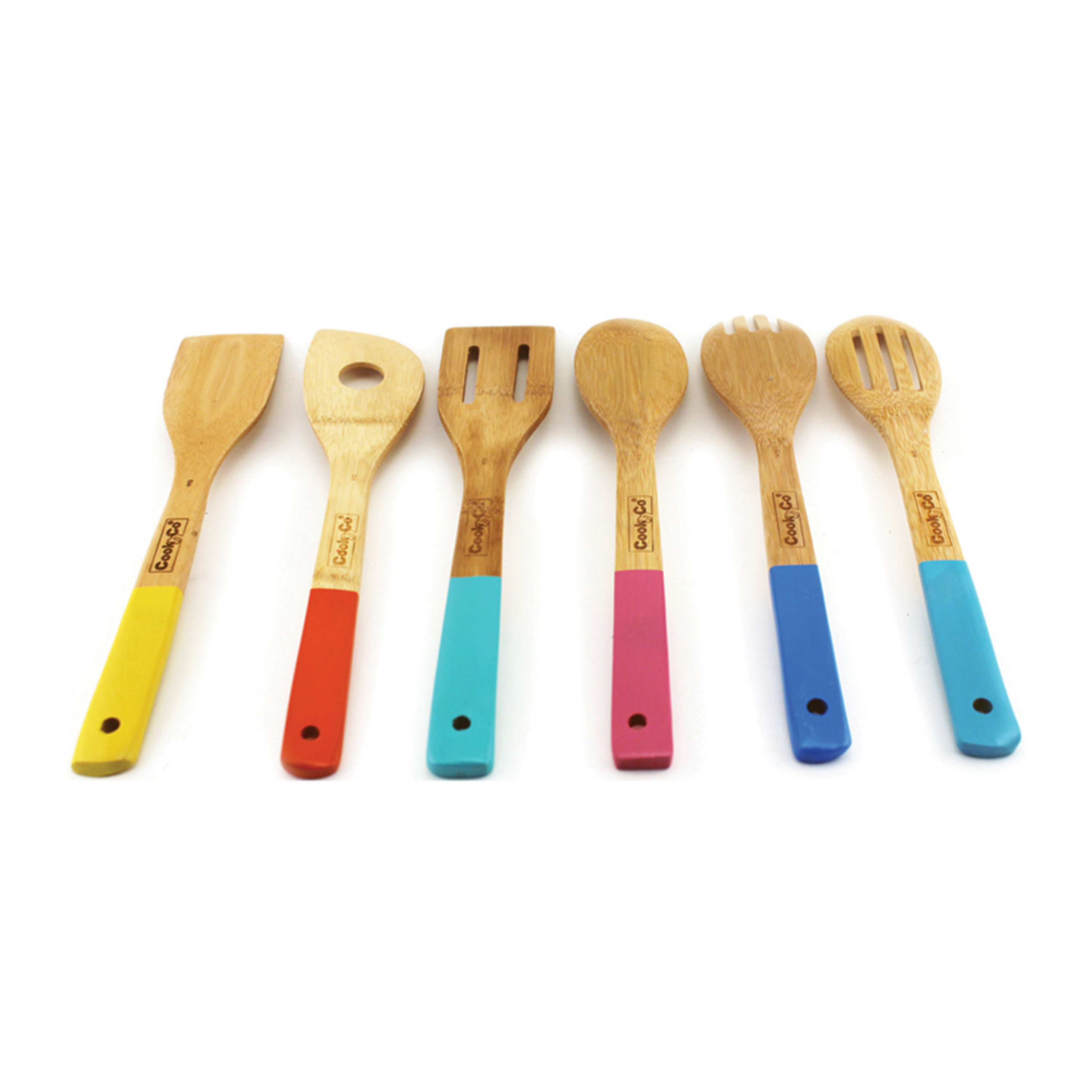 Ebern Designs CooknCo 6Pc Bamboo Utensil Set & Reviews | Wayfair