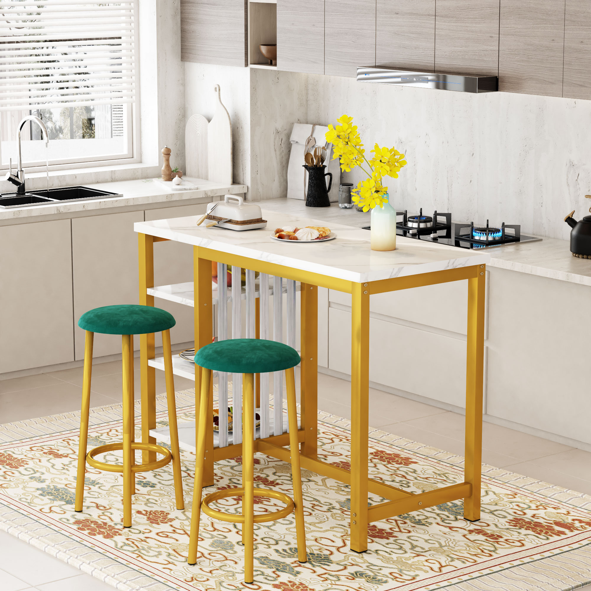 Mercer41 2 - Person Counter Height Dining Set & Reviews - Wayfair Canada