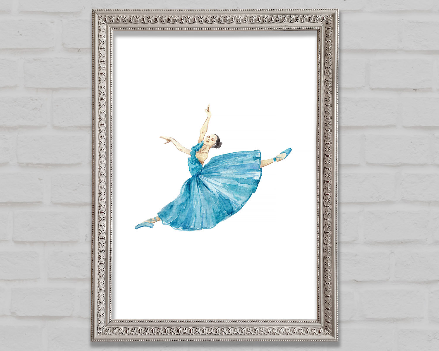 Bright Star Blue Ballerina 6 - Single Picture Frame Art Prints ...