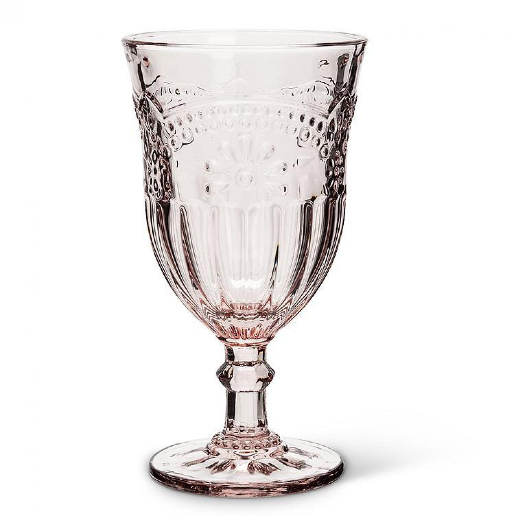 Dakota Fields Flower Stemmed Wine Goblet | Wayfair