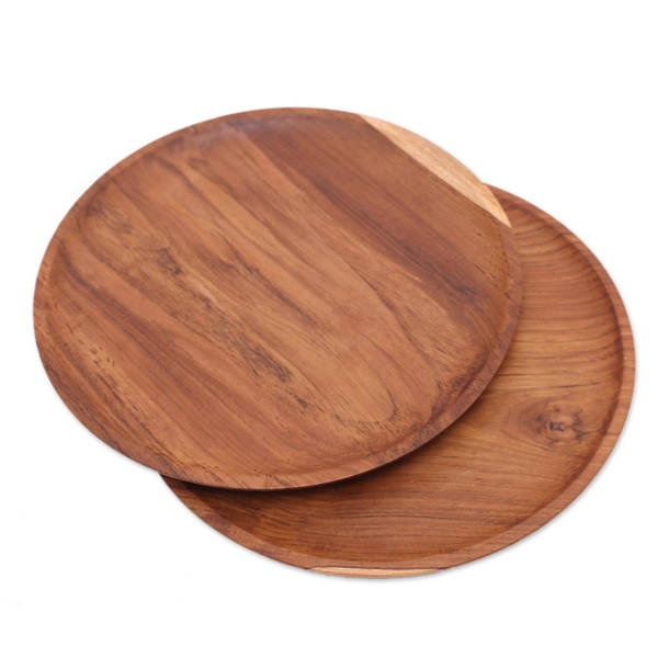 Loon Peak® Barten Natural Appetite 14" Dinner Plate | Wayfair