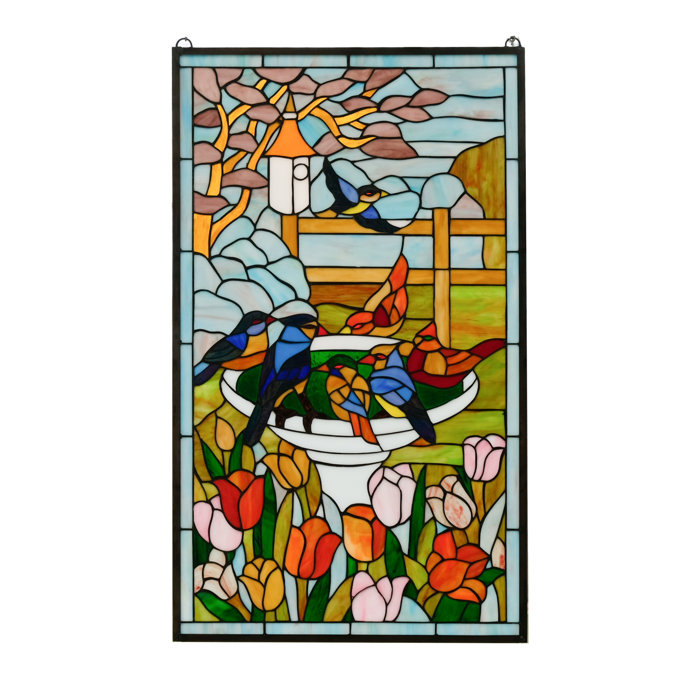 Red Barrel Studio® Birds Window Panel | Wayfair