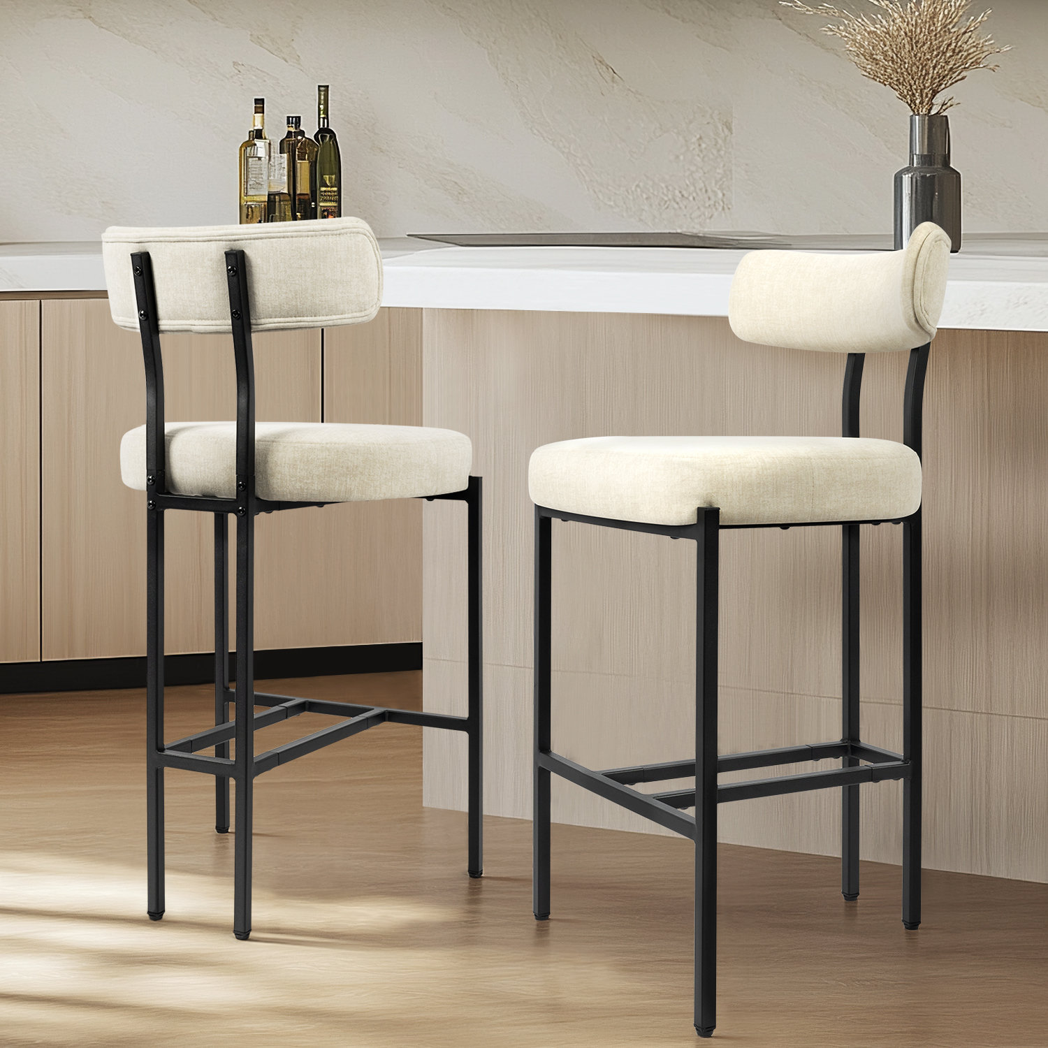 Latitude Run® Cat-friendly Bar Stools with Back & Reviews - Wayfair Canada
