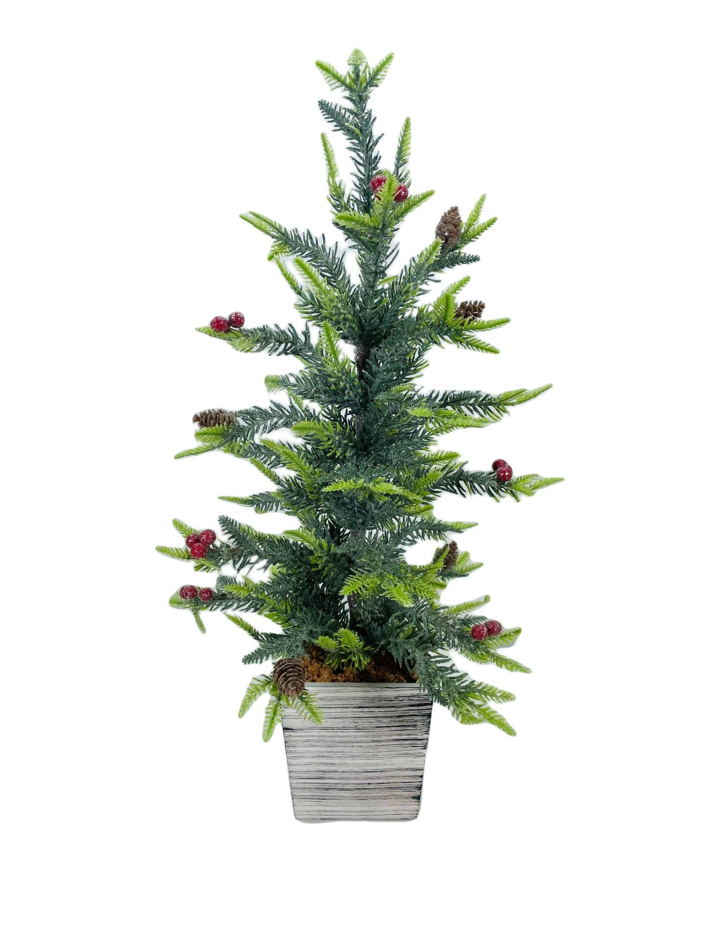 The Holiday Aisle® Frosted Artificial Pine Table Top Tree | Wayfair