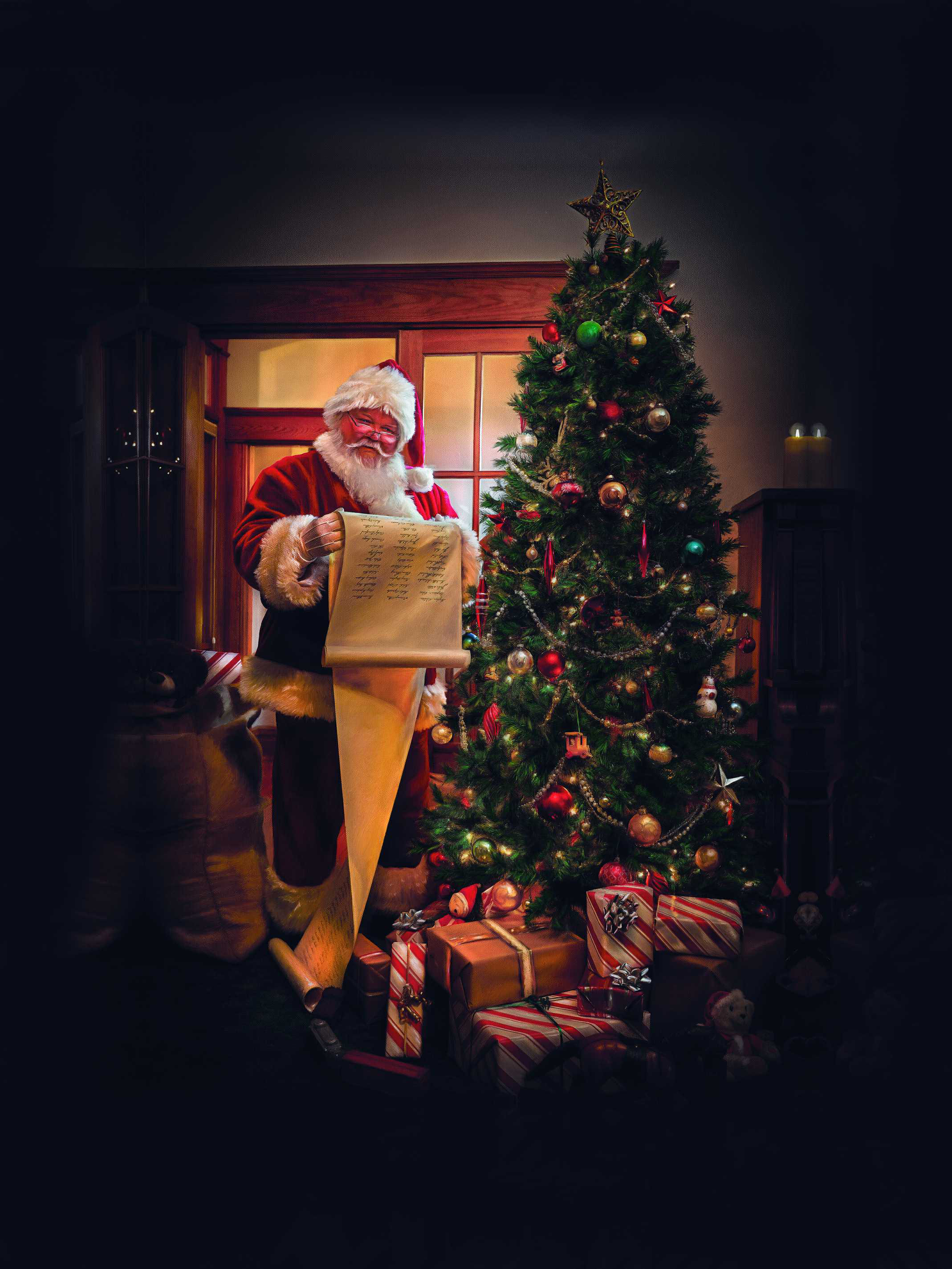 The Holiday Aisle® Santas List - Wrapped Canvas Graphic Art | Wayfair