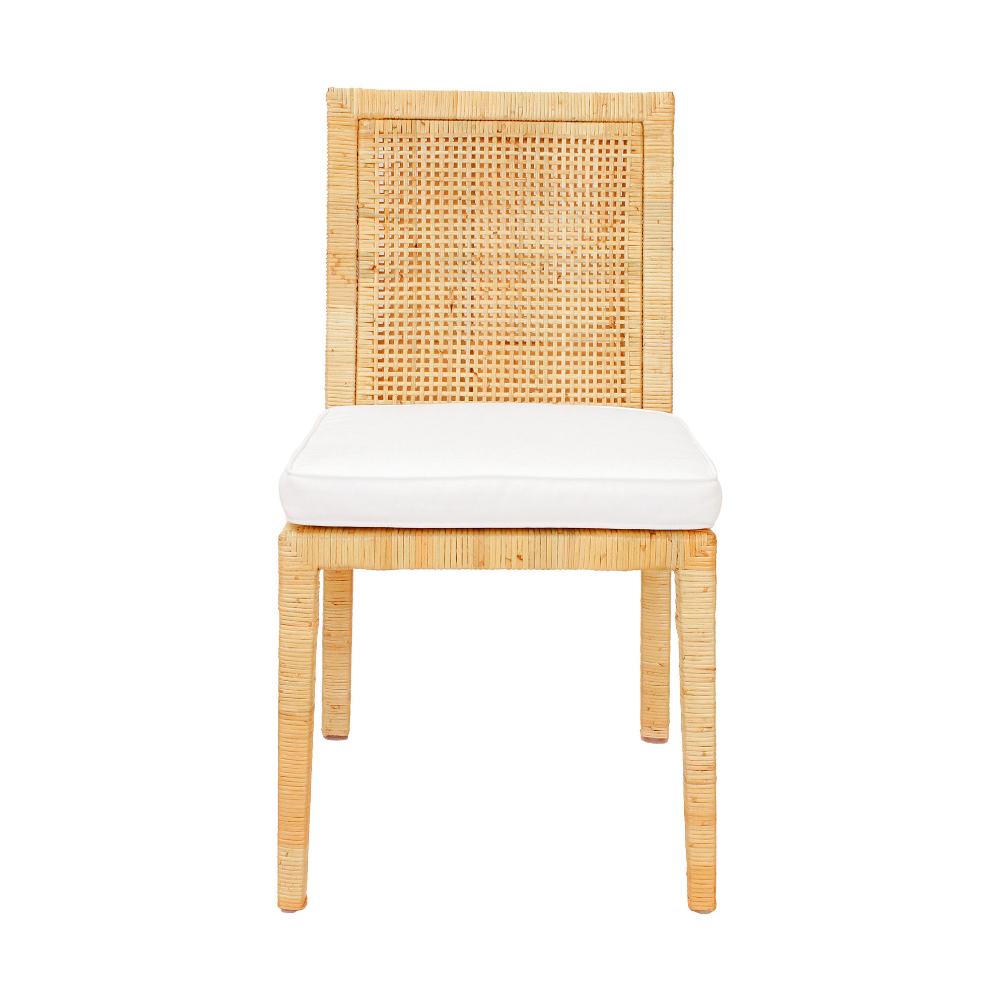 Birch Lane™ Adna Natural Woven Rattan Dining Chair | Wayfair