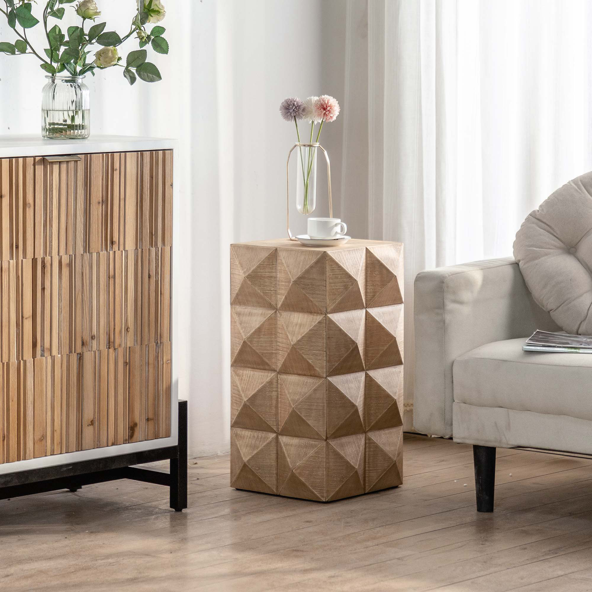 Millwood Pines Anshel 23.62"Height Three-dimensional Embossed Pattern ...