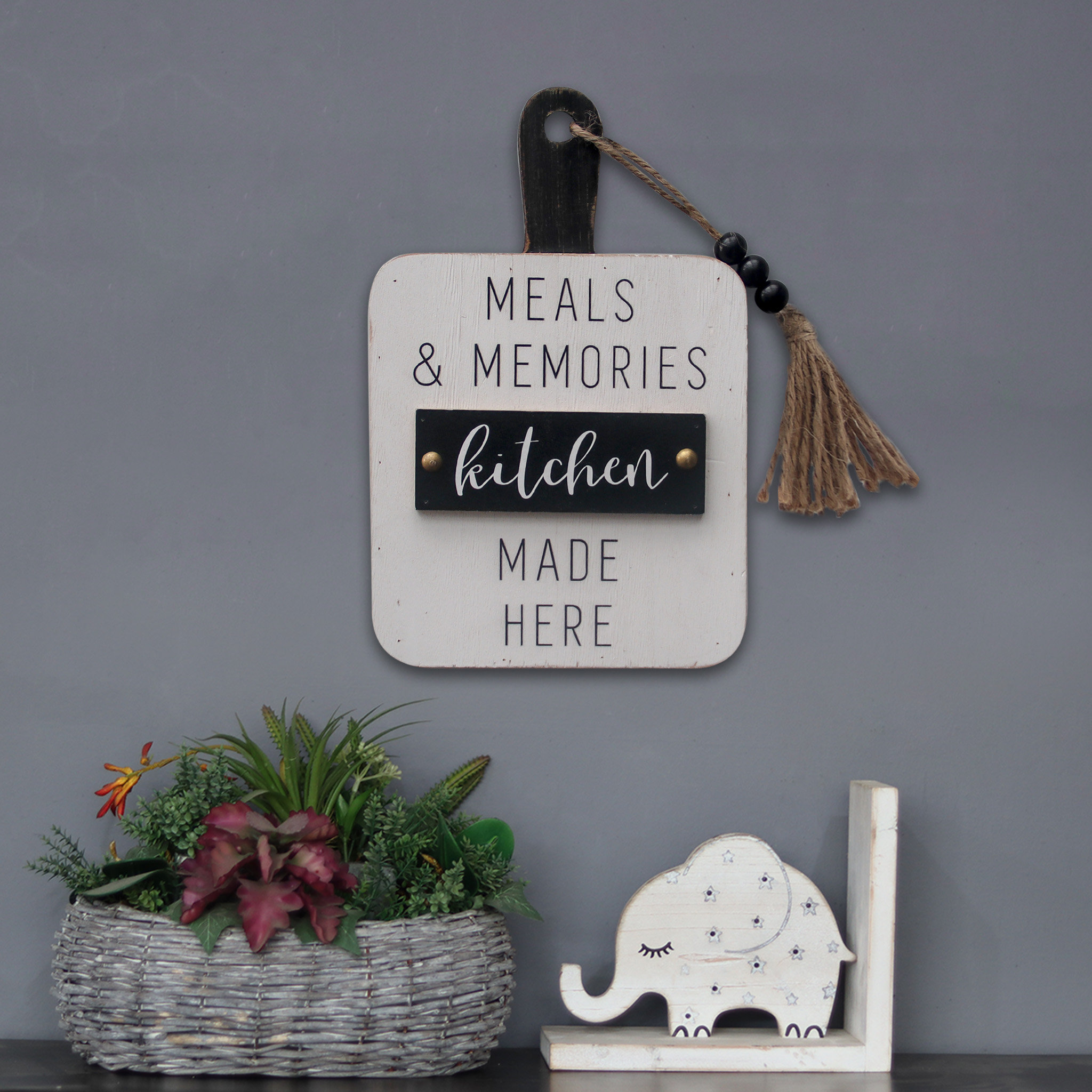 Trinx Meals & Memories Made Here Wood Wall Kitchen Sign - Wayfair Canada