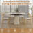 Hokku Designs Modern Space-saving Dining Table Sets With Expandable ...