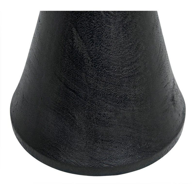 Noir Nolan Solid Wood Pedestal End Table | Wayfair