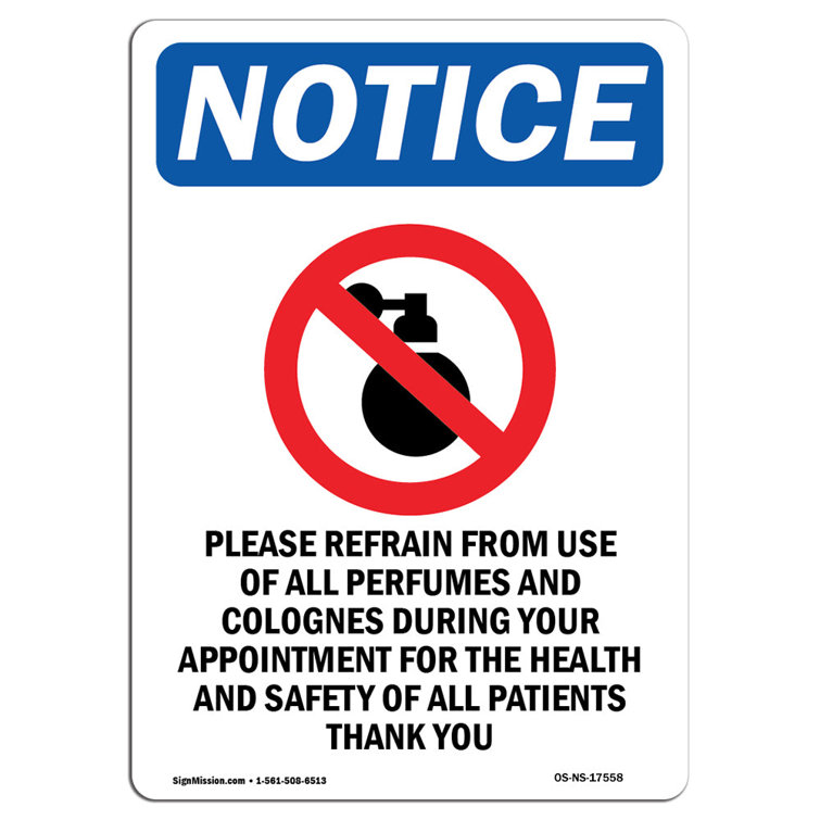 SignMission OSHA Notice - Please Refrain From Sign With Symbol | Heavy ...