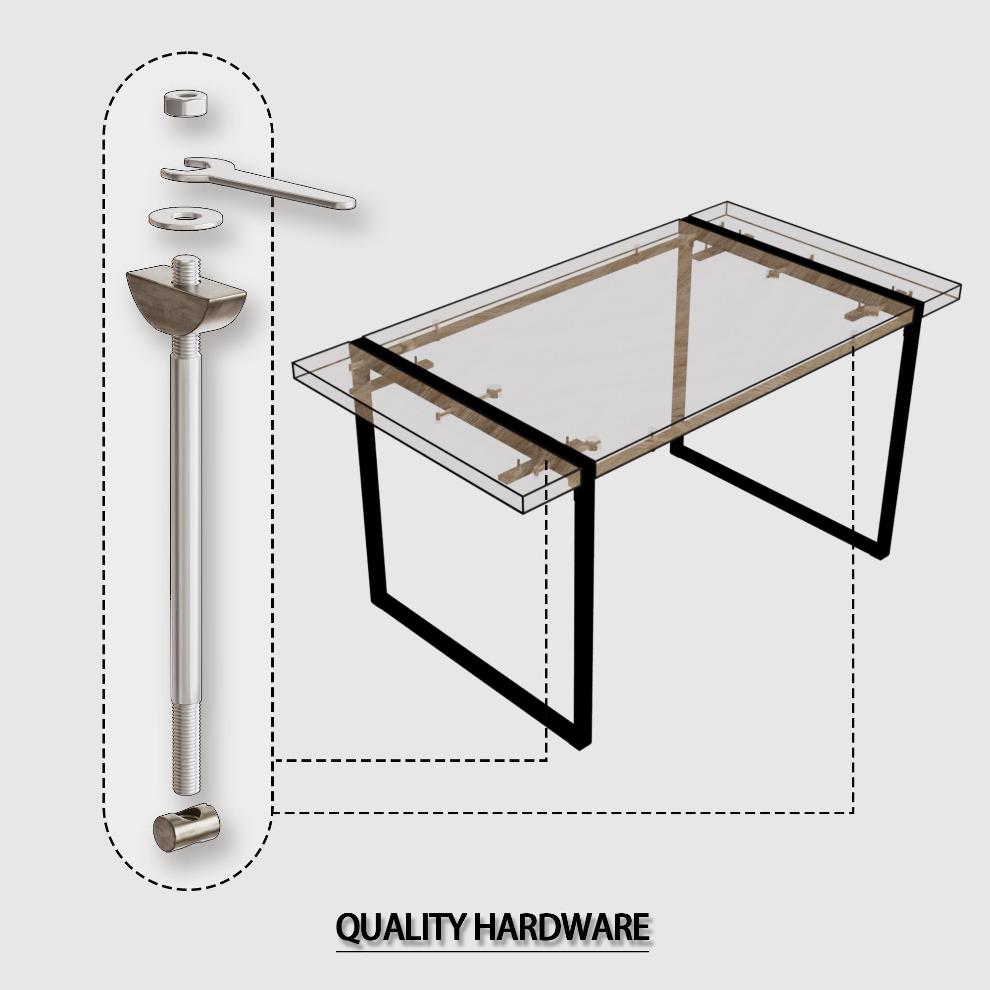 George Oliver 59" MDF Light Wood Dining Table And Modern Dining Chair ...