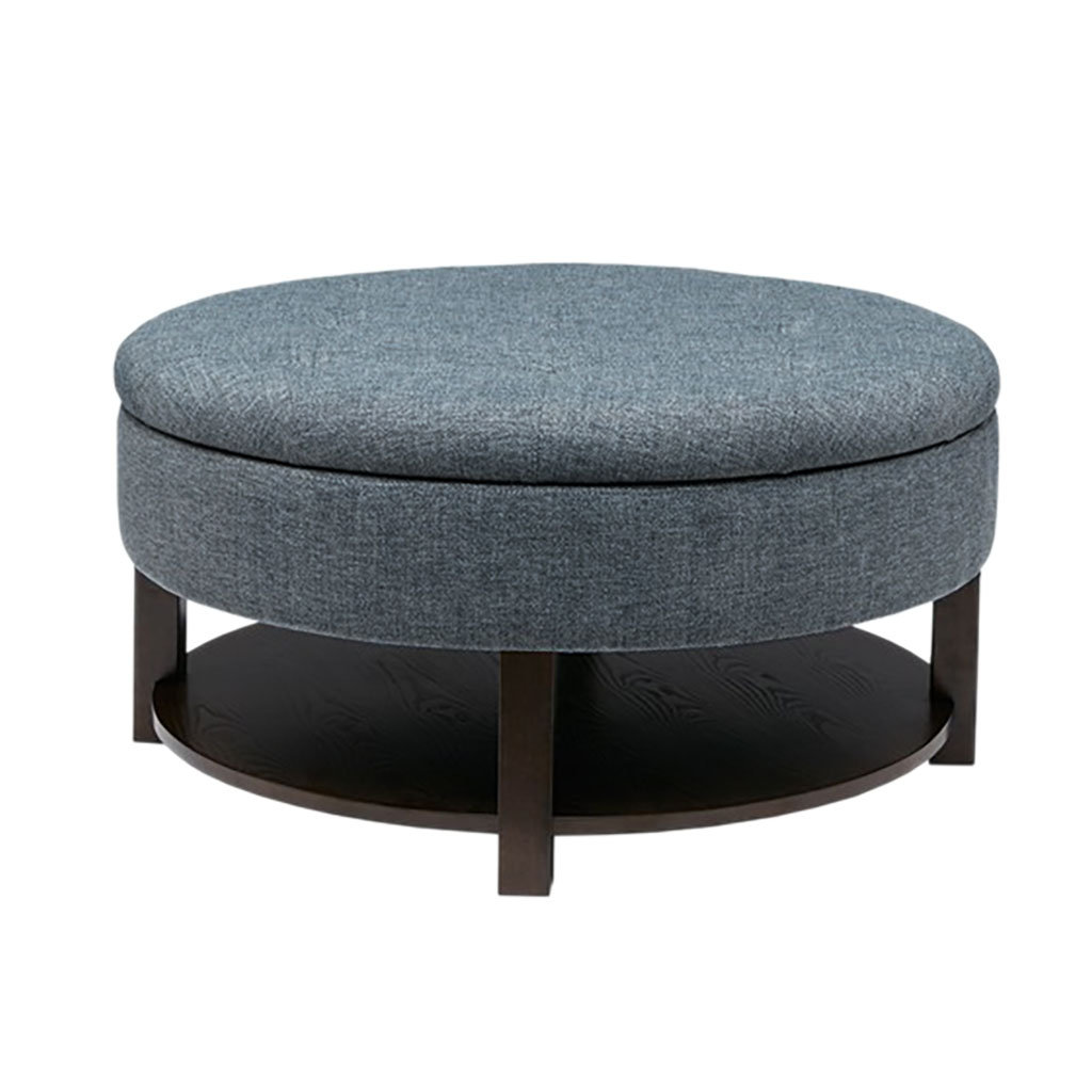 Hokku Designs Alexandra Luxe Circular Storage Ottoman | Wayfair