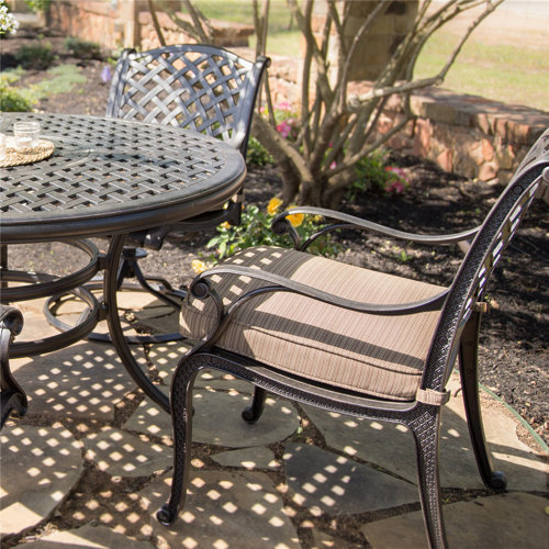 Rust - Resistant Metal Patio Dining Chairs You'll Love | Wayfair