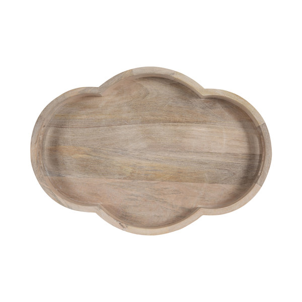 Millwood Pines Rustic Wooden Rectangle Serving Tray | Wayfair