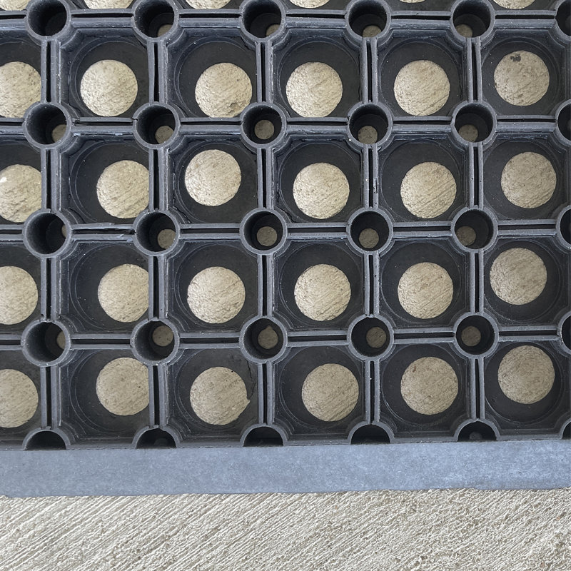 Symple Stuff Brandov Drainage Black Stair Tread | Wayfair