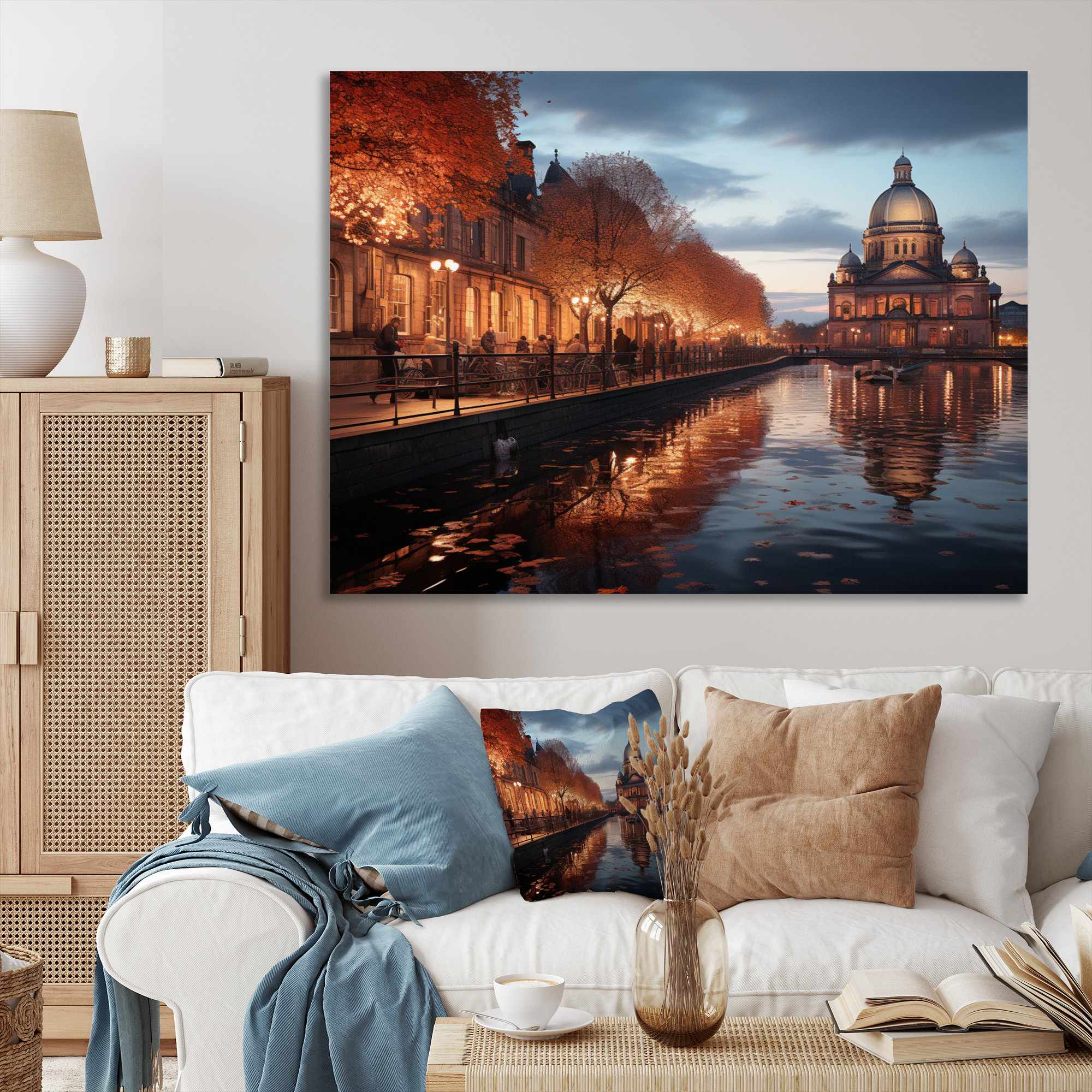 Ebern Designs Dublin Beautiful Cityscape Photo I On Canvas Print | Wayfair