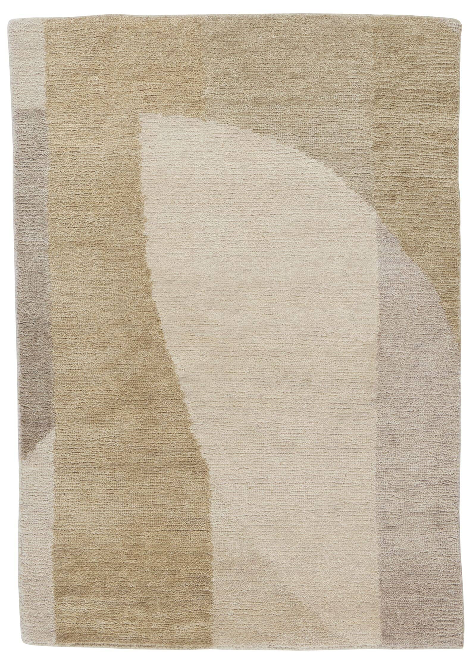 Tufenkian One-of-a-Kind Gilded 2' x 3' New Age Area Rug in Beige/Gold ...