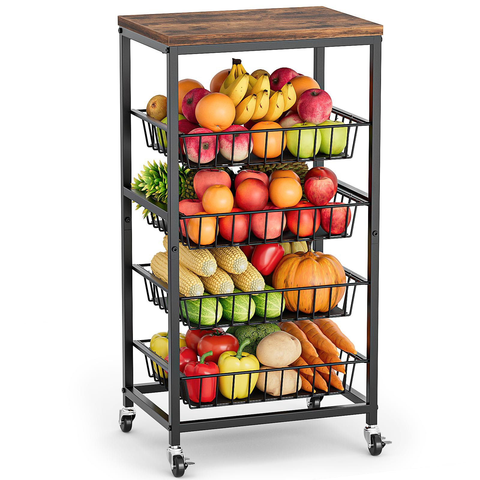 FYNOLI Fruit Vegetable Cart | Wayfair