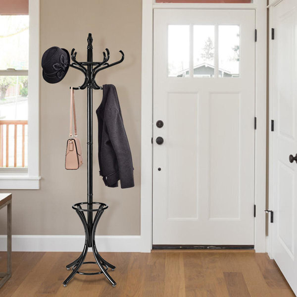 Red Barrel Studio® Solid Wood 6 - Hook Freestanding Coat Rack & Reviews ...