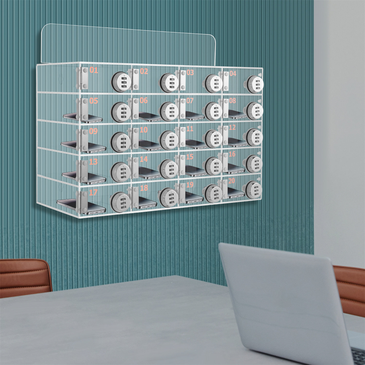 YINXIER 20 Slots Cell Phone Storage Cabinet | Wayfair