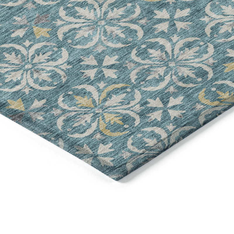 HomeRoots Rectangle Machine Woven Area Rug | Wayfair