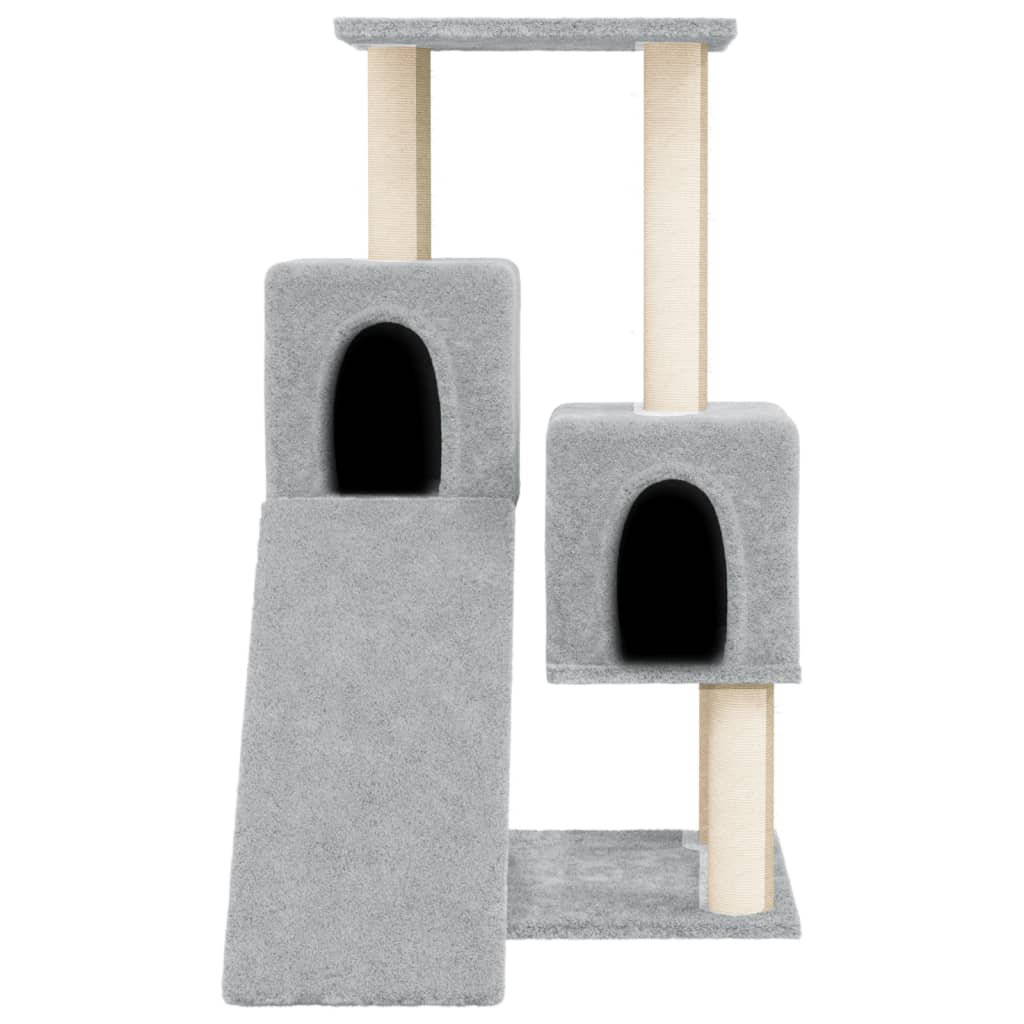 George Oliver Cat Tree Engineered Wood, Plush, Sisal | Wayfair