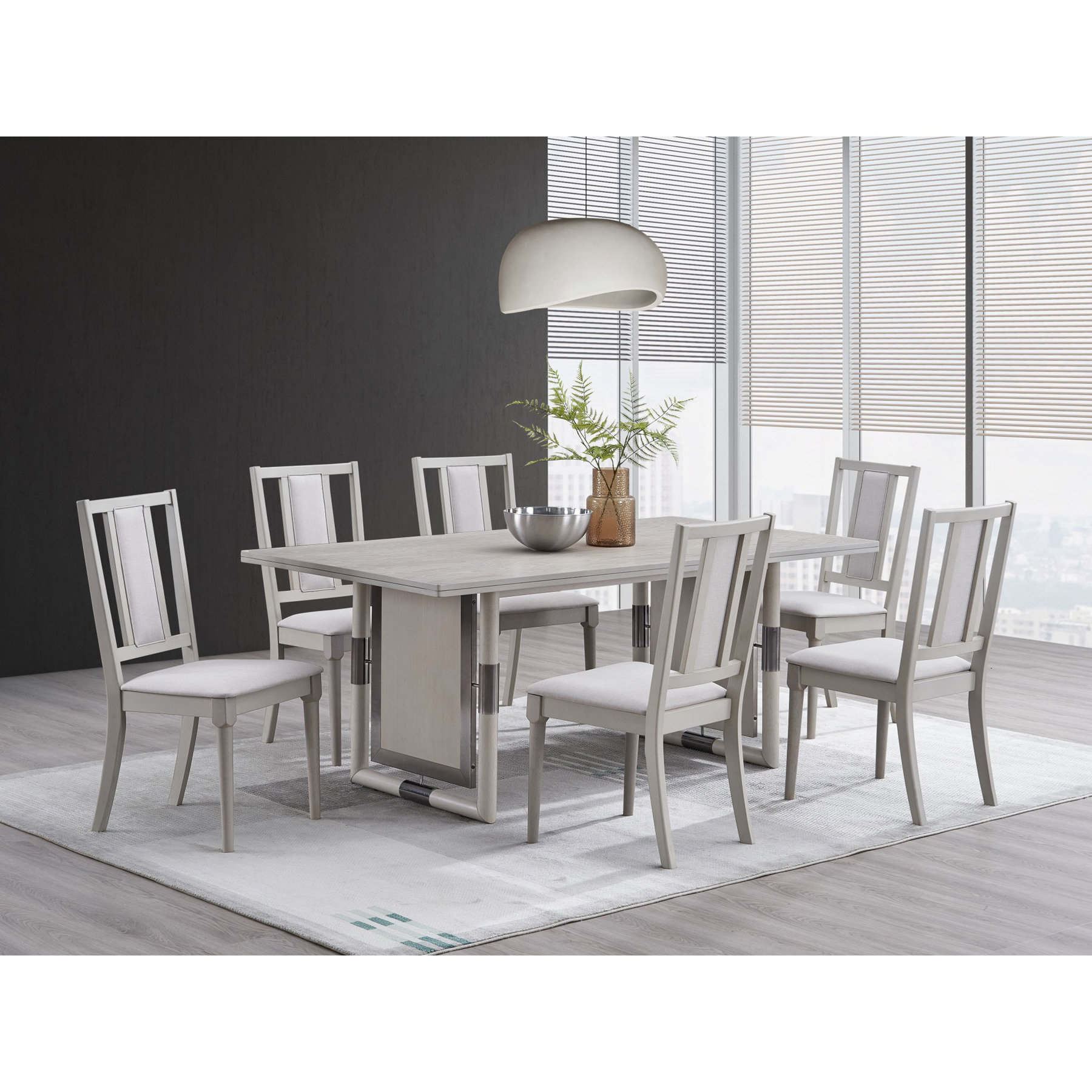 Darby Home Co Natural Finish 7PCs Dining Room Set | Wayfair