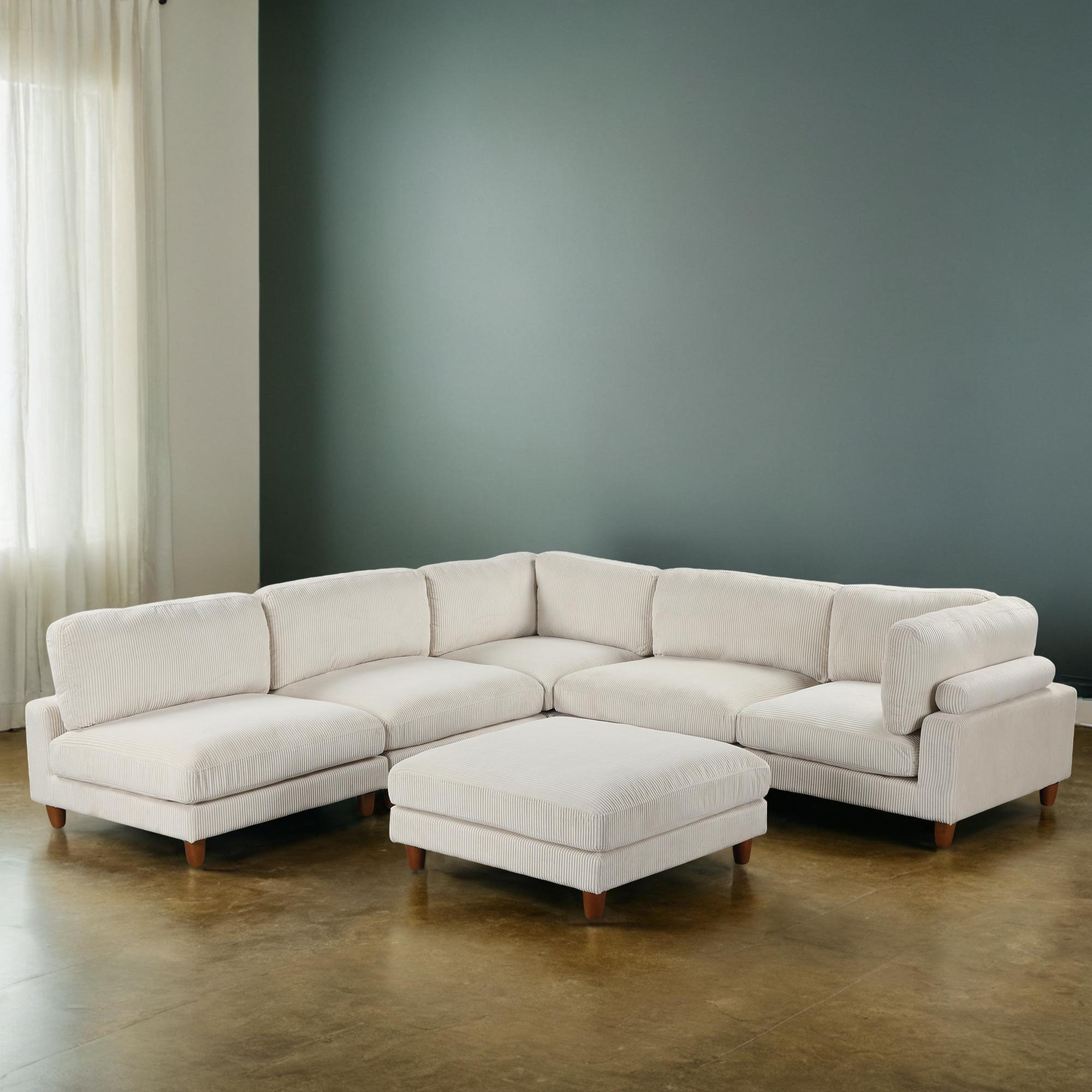 Hokku Designs 164" Wide U-Shape Corner Sleeper Sectional Sofa Bed | Wayfair