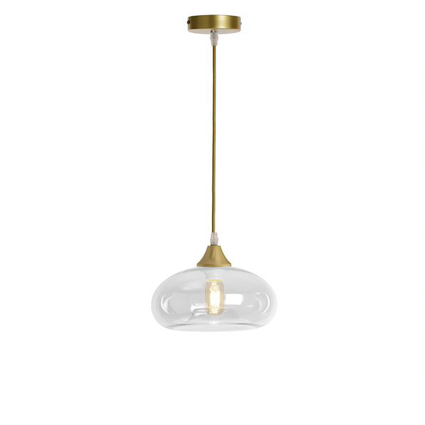 Glass Ceiling Pendant Aeyden 1 - Light Dome Pendant | Wayfair.co.uk