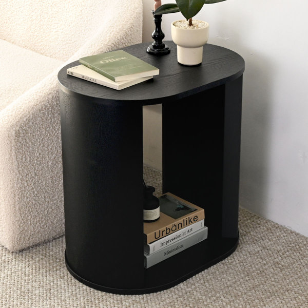 Brayden Studio® Davine 23.5"H Floor Shelf Storage Floor Shelf End Table ...