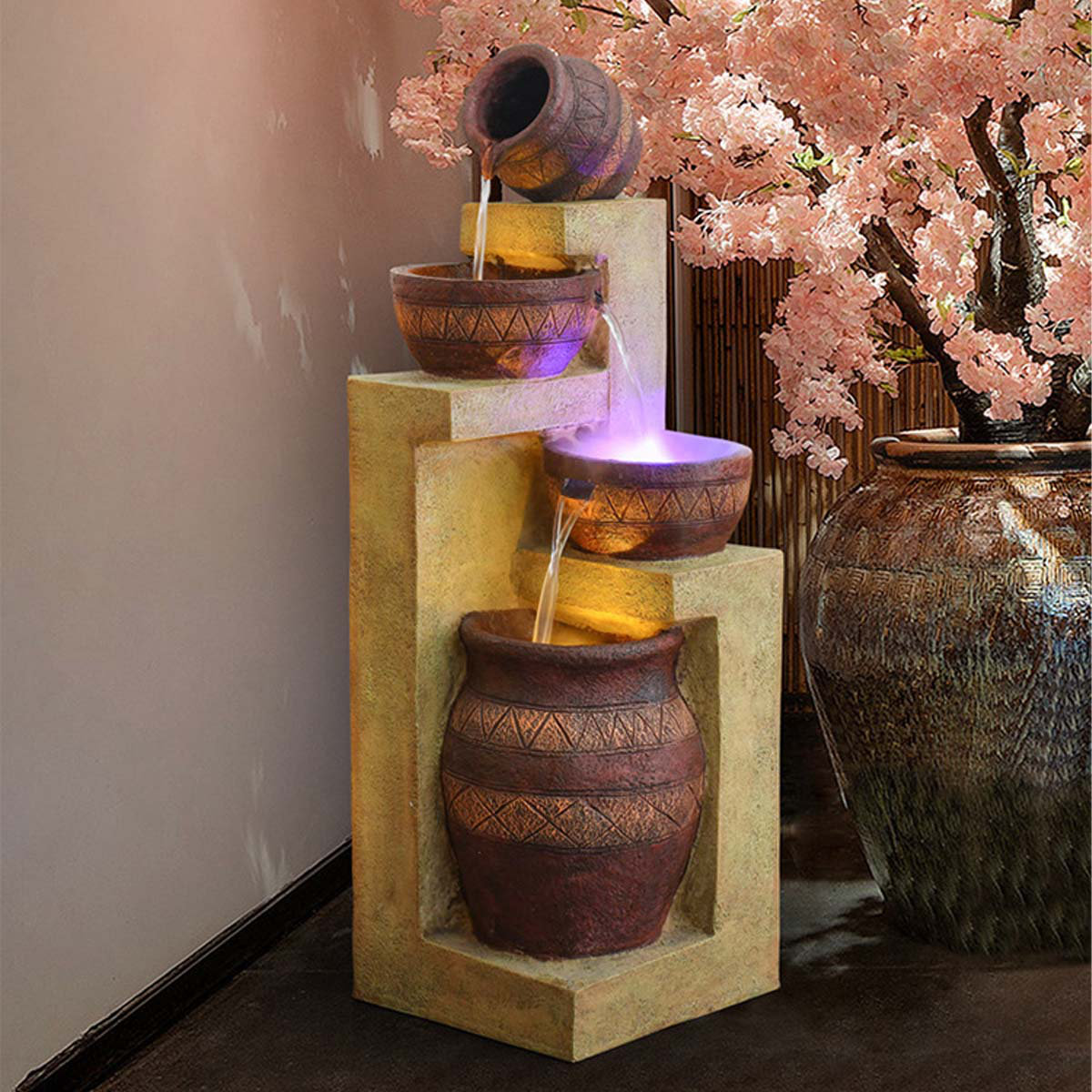 Foundry Select Gobert Weather Resistant Fountain with Light | Wayfair