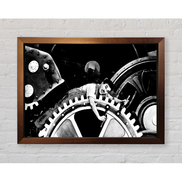 Marlow Home Co. Charlie Chaplin Cogs - Single Picture Frame Art Prints ...