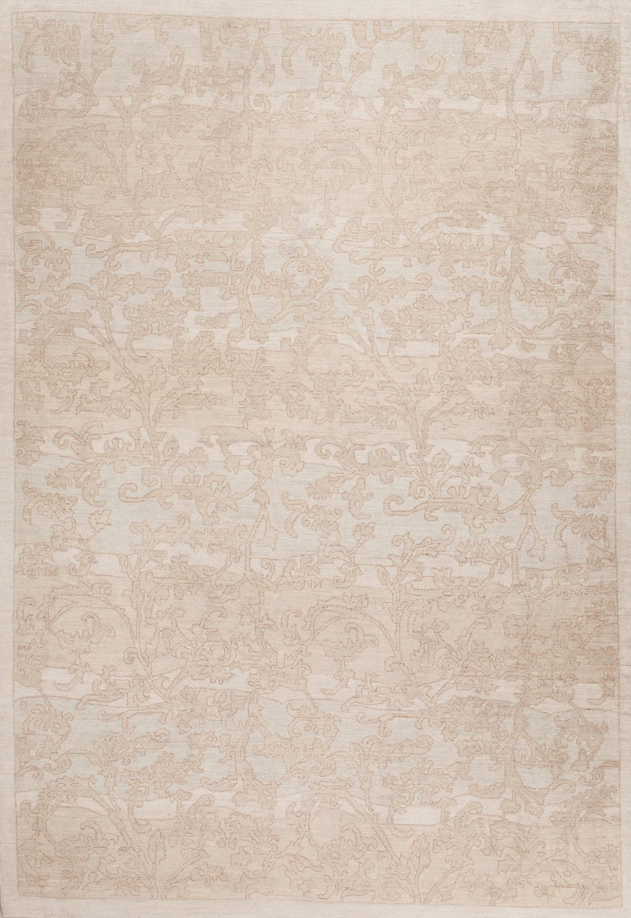 Caravan Rug One-of-a-Kind Hand-Knotted 5' x 7' Ivory/Beige Wool Area ...