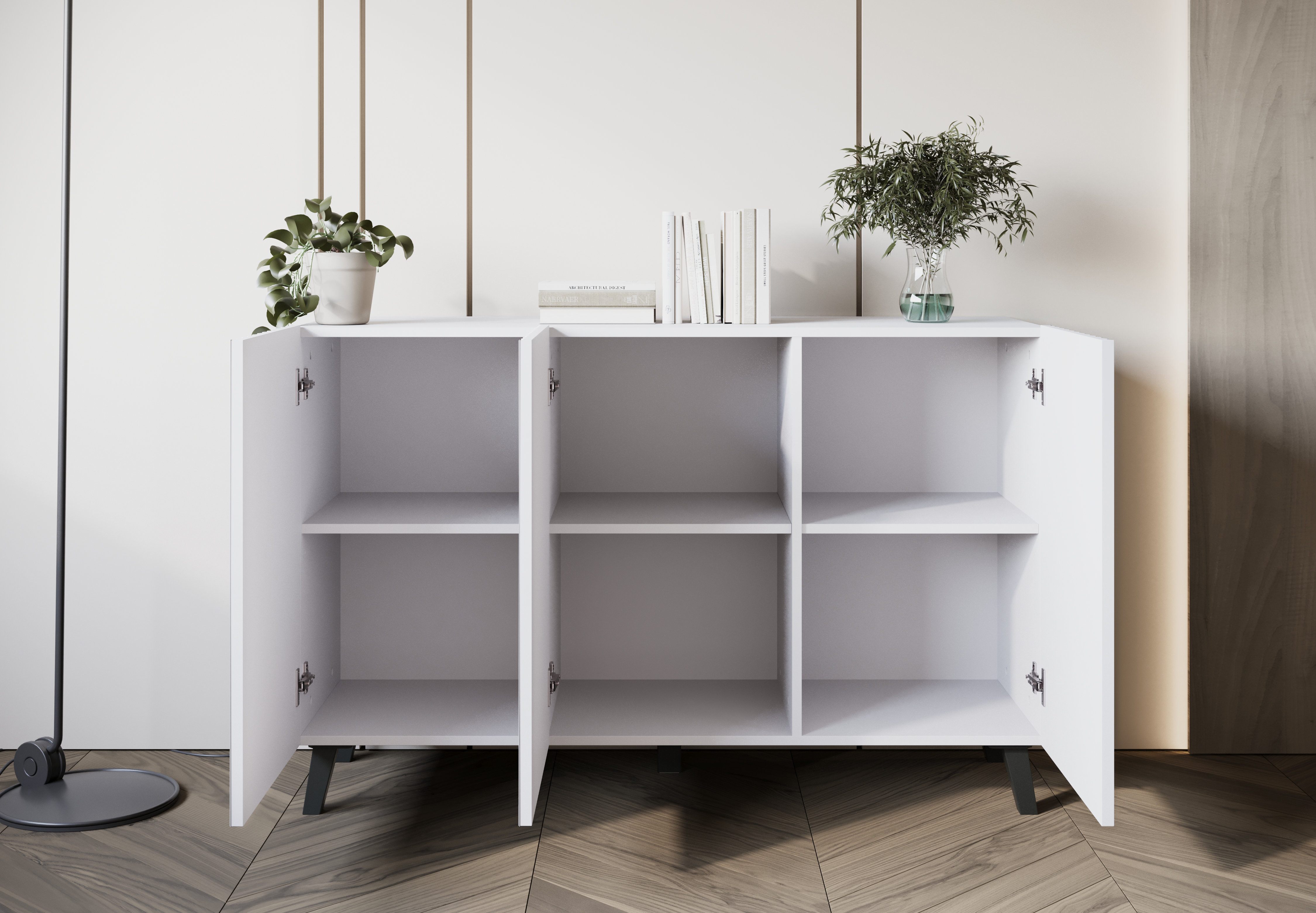 Metro Lane Sideboard Loket 120 Cm, 3 Doors | Wayfair.co.uk