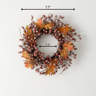 Primrue 17" Artificial Berry Leaf Mini Fall Wreath, Multicolor | Wayfair