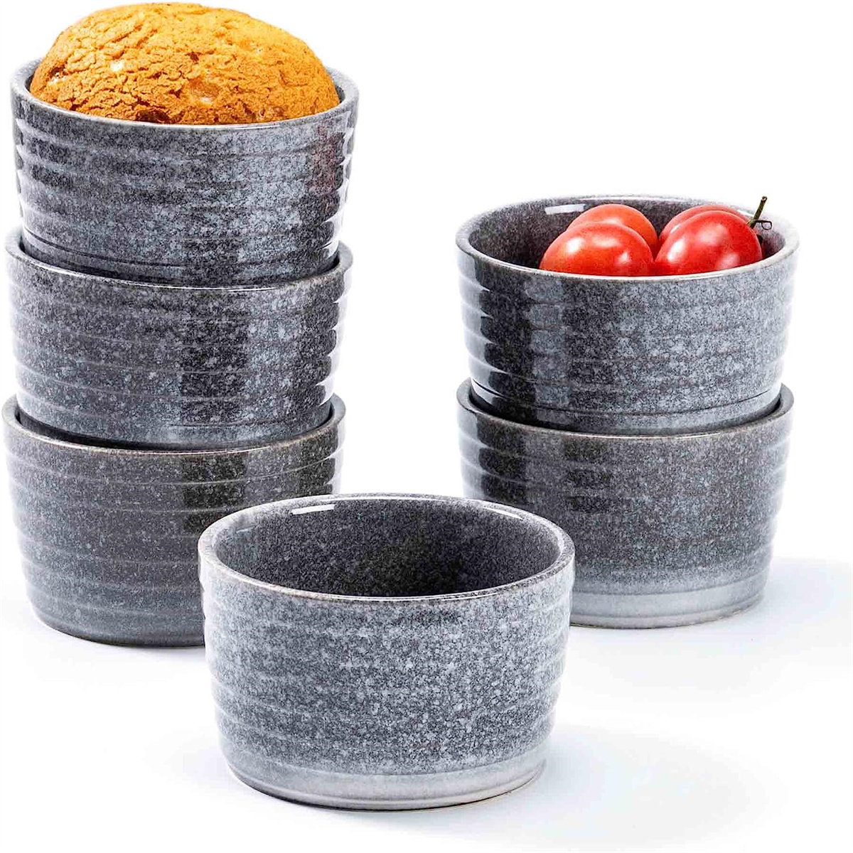 Hokku Designs Home Ceramic 8 Oz Ramekins, Porcelain Creme Ramekins For ...