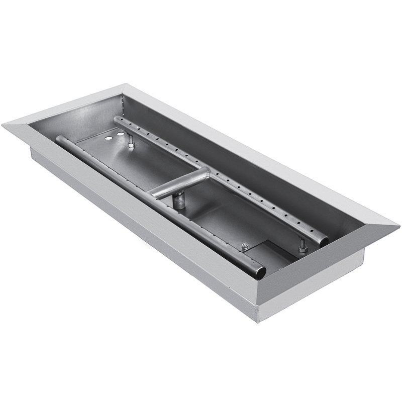 Ebern Designs Altina Stainless Steel Propane Table Fire Pit & Reviews ...