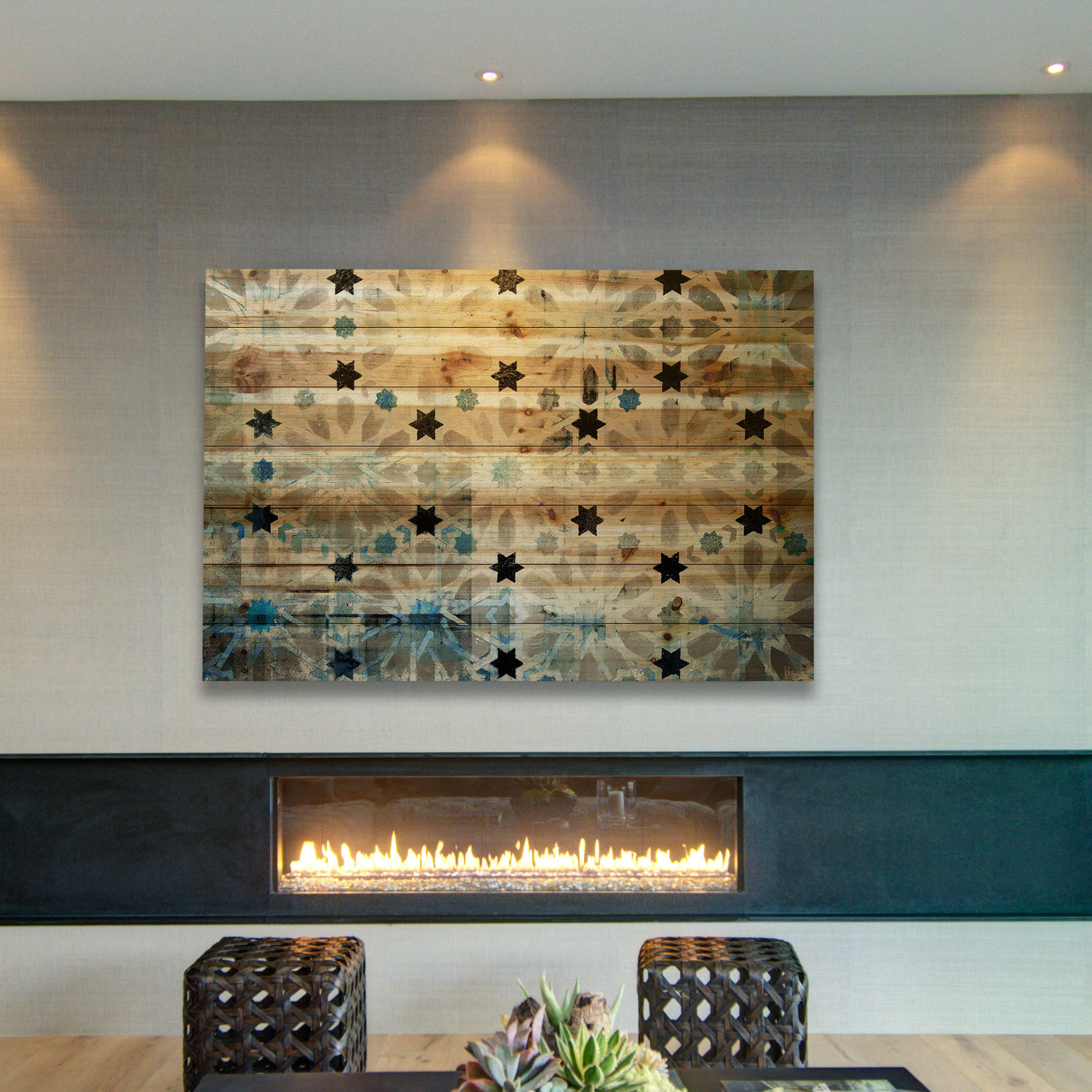 Parvez Taj 'Bornos' by Parvez Taj Painting Print on Natural Pine Wood ...