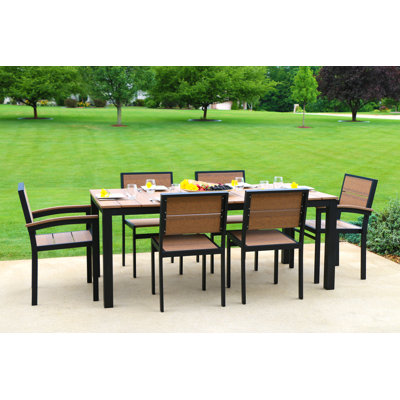 Sand & Stable Reginald Outdoor Dining Table & Reviews | Wayfair