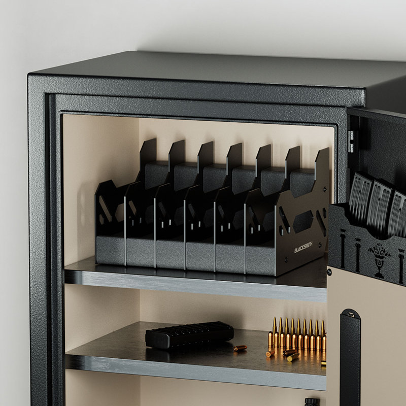 Blacksmith Gun Rack For Pistol, Foam Pistol Holder for Gun Safe with 6 ...