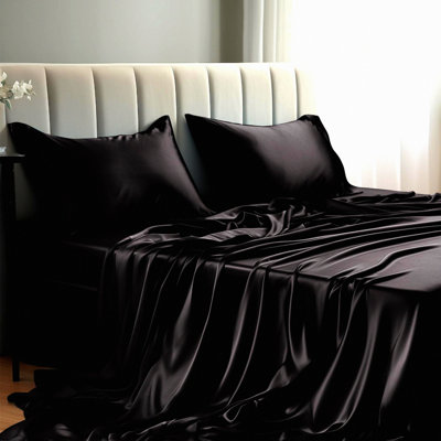 black silk sheets queen