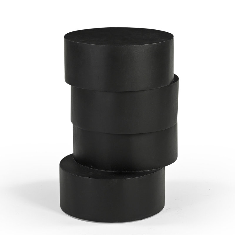 Ebern Designs Grove - Modern Black End Table | Wayfair