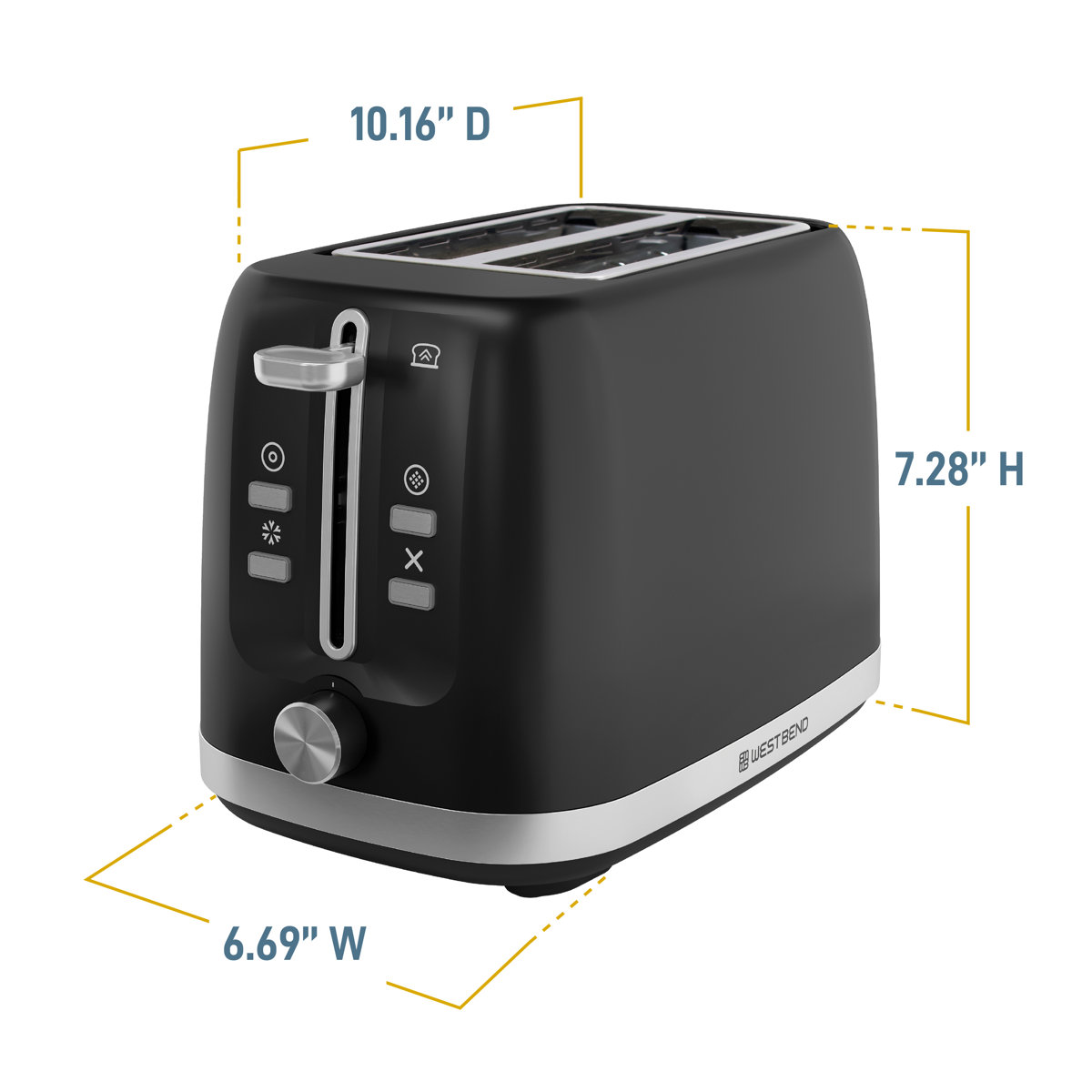 West Bend 2-Slice Toaster, in Black & Reviews | Wayfair