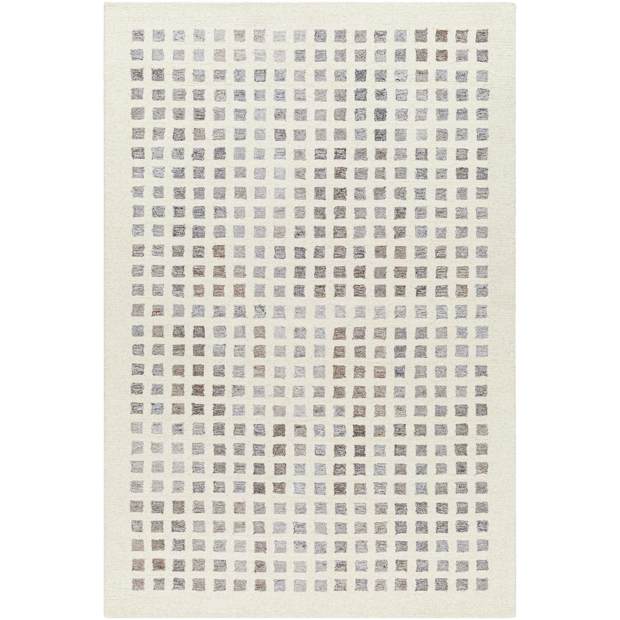 Joss & Main Sigrid Geometric Hand Tufted Area Rug in Light Grey/Cream ...