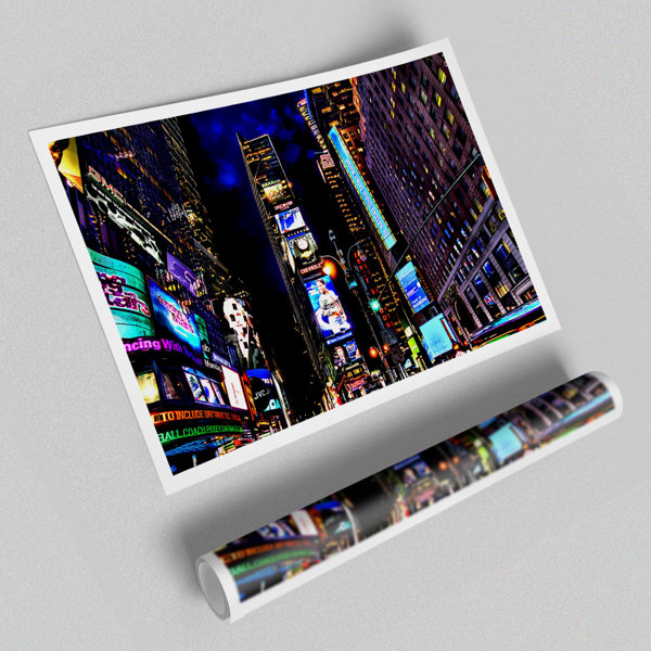East Urban Home New York Times Square Blue Skys AtNight Architecture ...