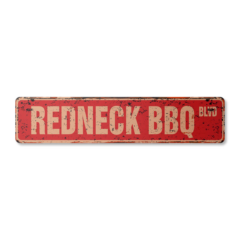 SignMission Redneck Bbq Aluminum Street Sign | Wayfair