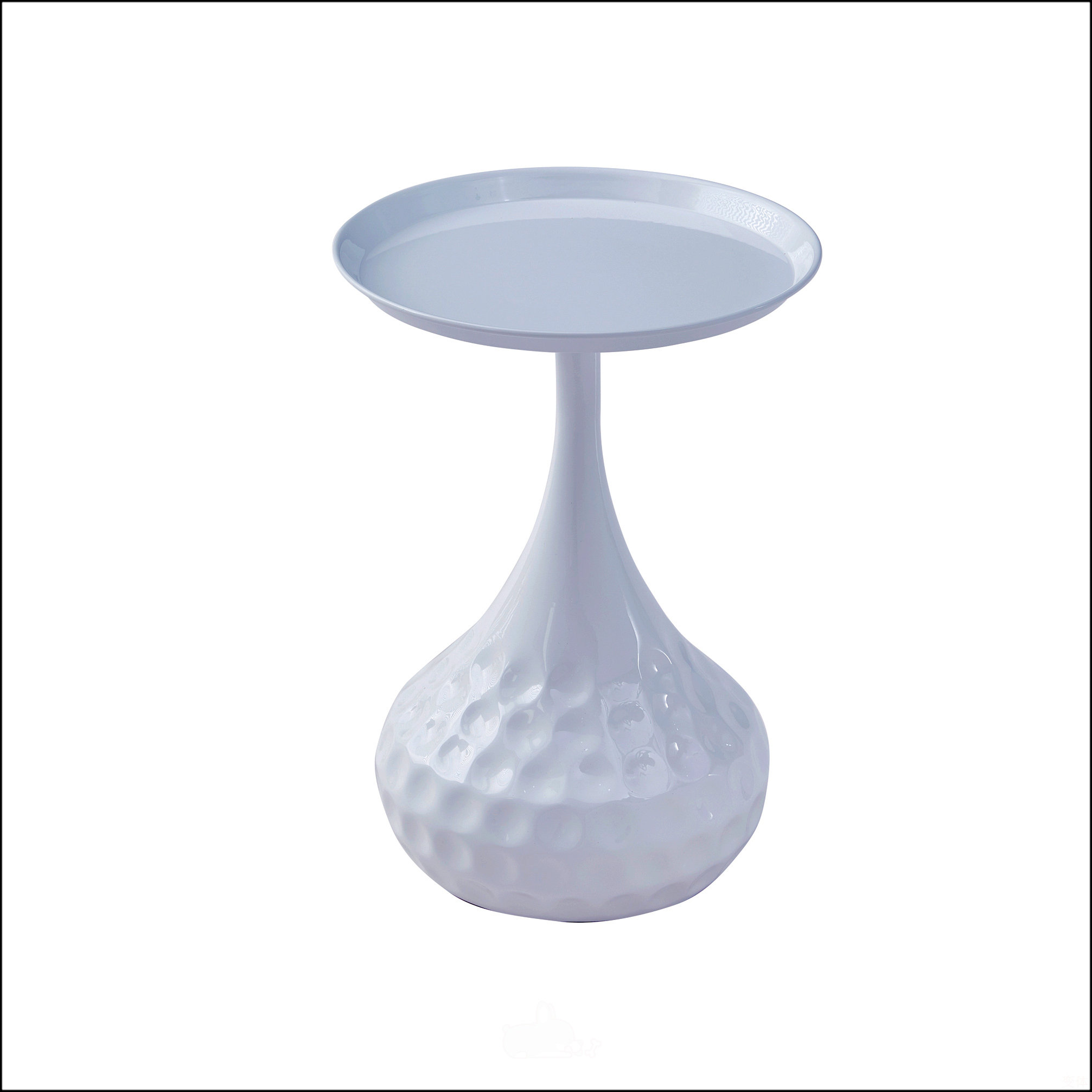 Wrought Studio™ White Metal Side Table | Wayfair